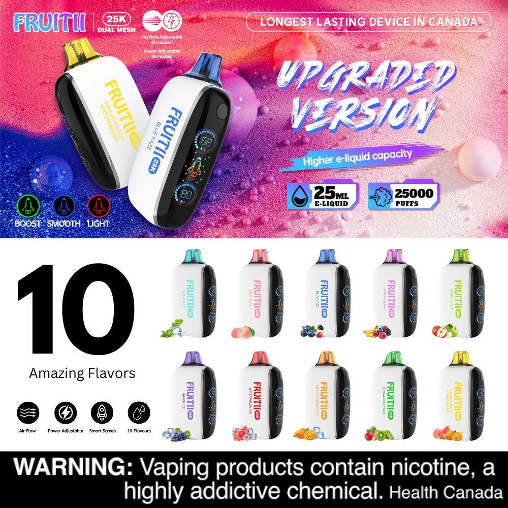 Discover the Top 5 Best-Selling Fruitii 25K Flavors You Can't Miss ...
