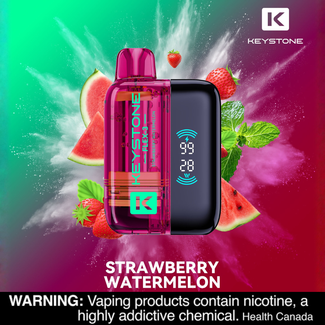 Keystone Flex 3 Strawberry Watermelon Review – Flavour, Features & 68K ...