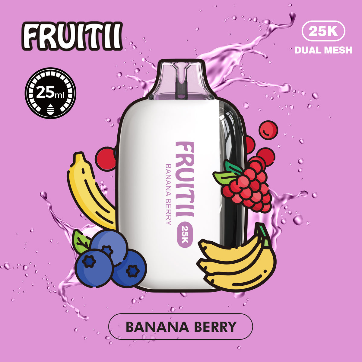 Fruitii 25K (25000) Disposable Vape - Banana Berry – Fruitii Vape