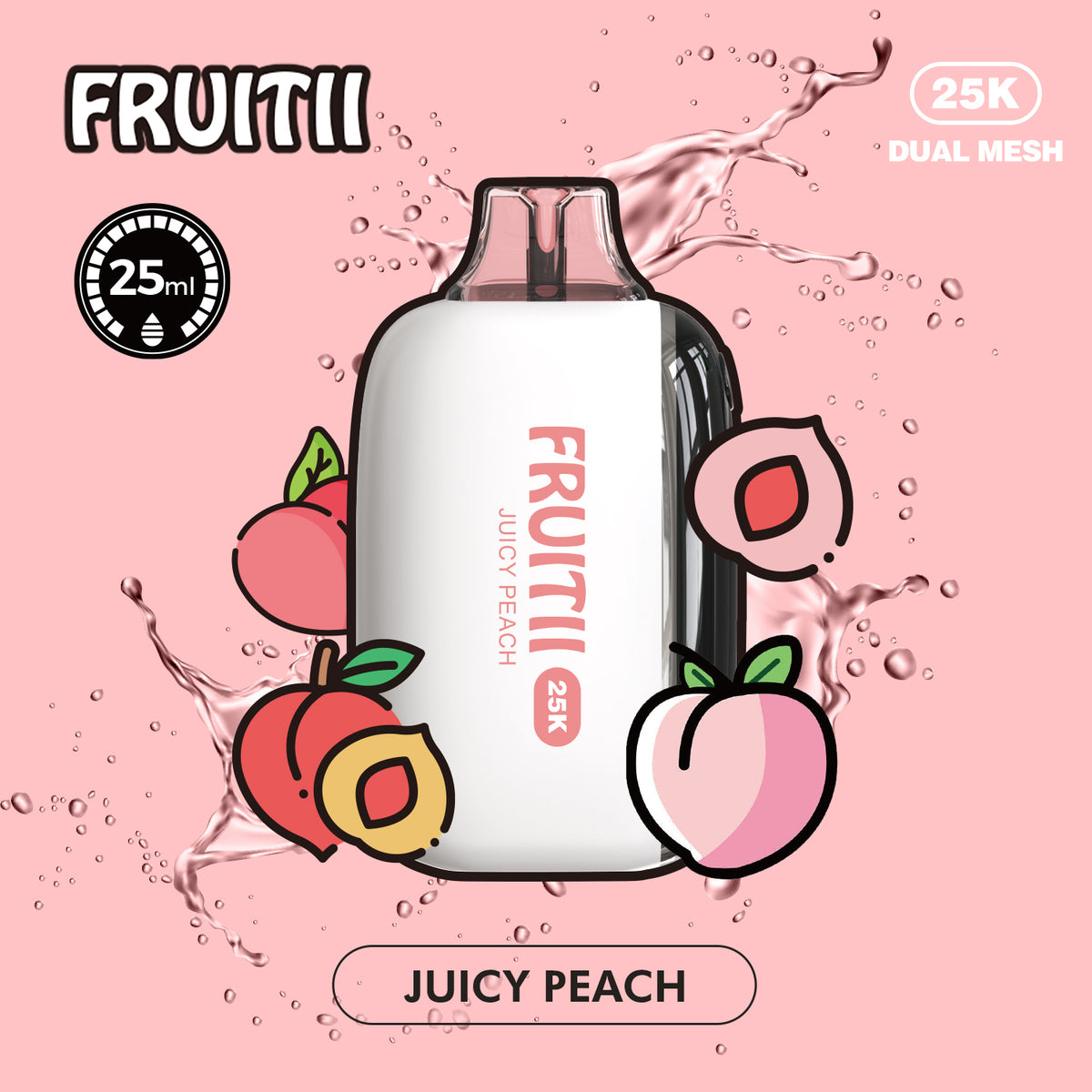 Fruitii 25K (25000) Disposable Vape - Juicy Peach – Fruitii Vape